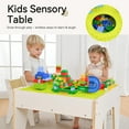 4 in 1 Kids Construction Play Table Compatiable with Large & Small ...