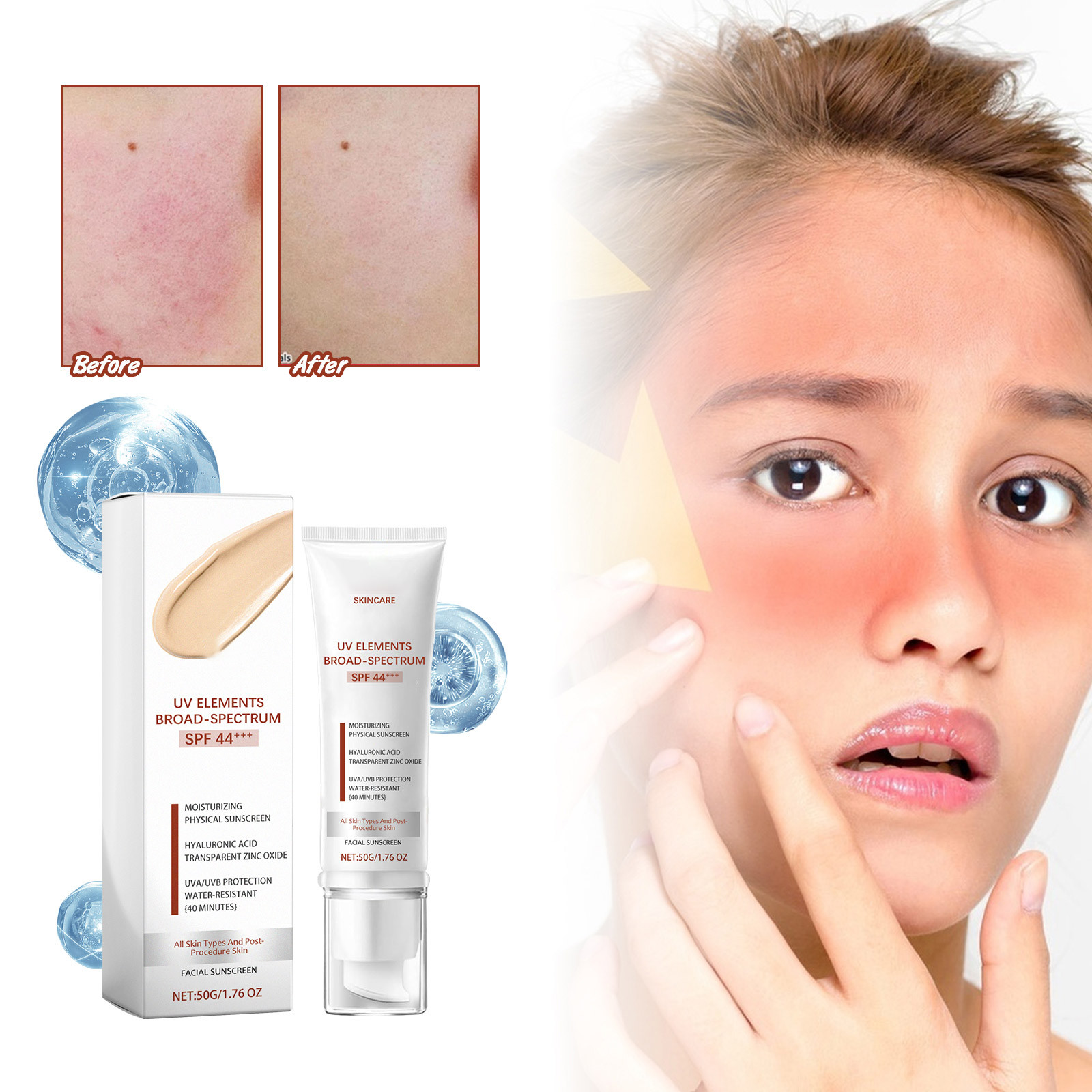 Summer Clearance Protector solar facial transparente, protector solar ...