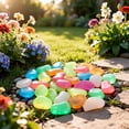 Glowing Stones for Outdoors Solar Light Pebbles Decorative Garden a ...