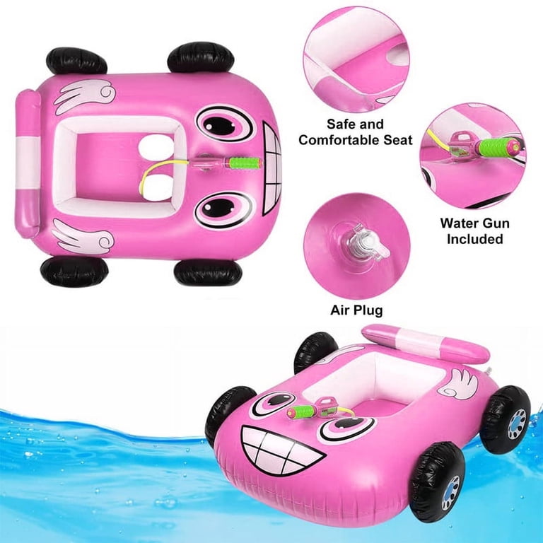 Pool Floaties Toddler Pool Float With Electric Water Gun - Inflatable ...