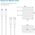 Apple MFi Certified 20W PD USB C Fast Charger with 6ft Lightning Cable ...