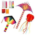 Crogift 3-Pack Large Kites Set - Delta, Devil Fish, Octopus Designs ...