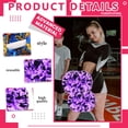 Cheer Pom Poms 8 Pcs with Handle, Cheerleading Handheld Squad Pompoms ...