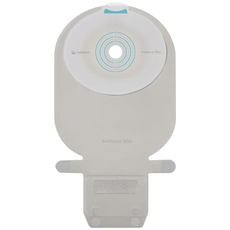 SenSura Mio Click Two-Piece Drainable Ostomy Pouch System 11462 Maxi Box of 10, Grey/Opaque ...