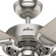 Hunter 52" Viola Brushed Nickel Ceiling Fan with Light Kit and Pull ...