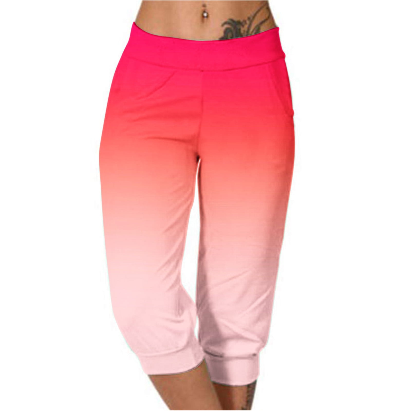 Click here for Unbranded Elastic Waist Capris For Womens Casual E... prices