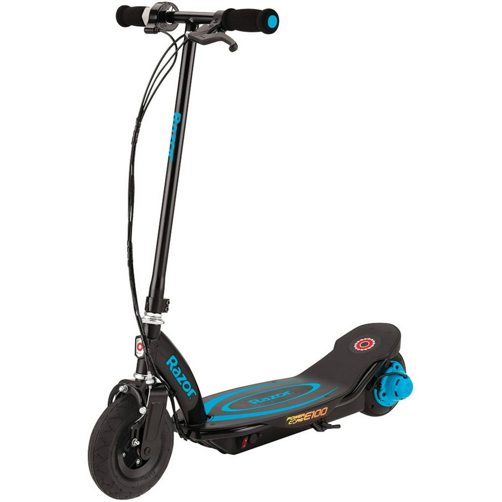 Razor Power Core E100 Electric Scooter Blue- up to 11mph - Walmart.com ...
