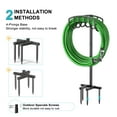 Keten, Garden Hose Holder, Holds 150ft Hose, Freestanding Metal Stand ...