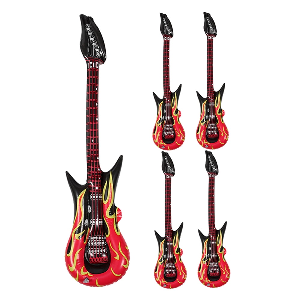 KAKOWELY 5 guitarras inflables de llama para escenario, decoración de ...