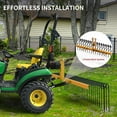 RVNI 72 in 3 Point Pine Straw Rake Rake Attachment fit Cat-0 & Cat-1 ...