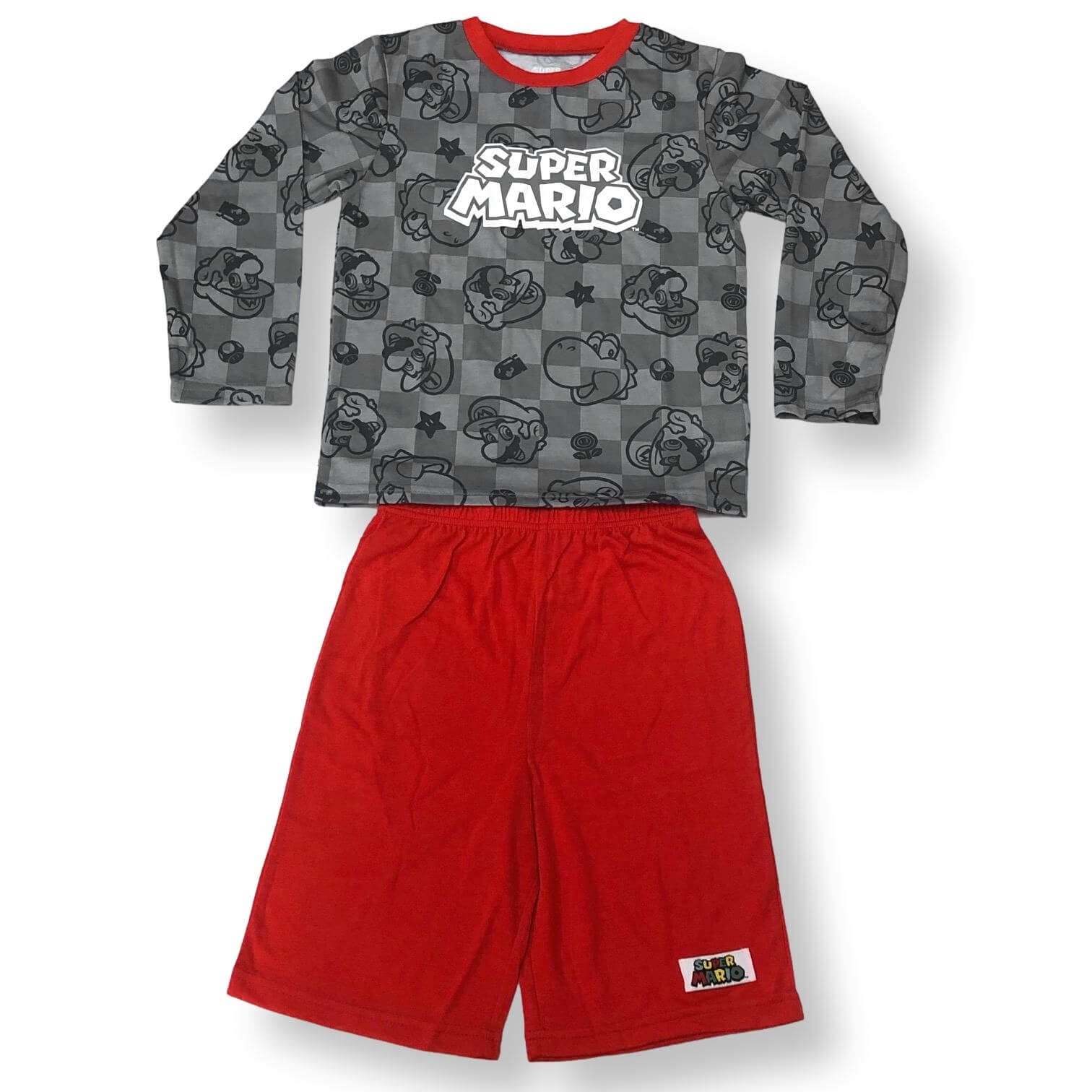 Mario Pajamas for Boys Super Mario Long Sleeve Kids PJs 2 Piece Set ...