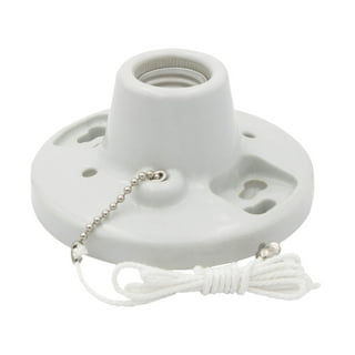 Leviton Porcelain Incandescent Medium Base Pull Chain Socket 1 pk ...