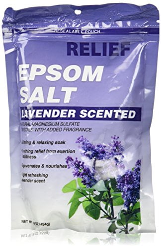 Relief Epsom Salt Lavender - Calming & Relaxing Soak, 16 oz,(Blue Cross ...