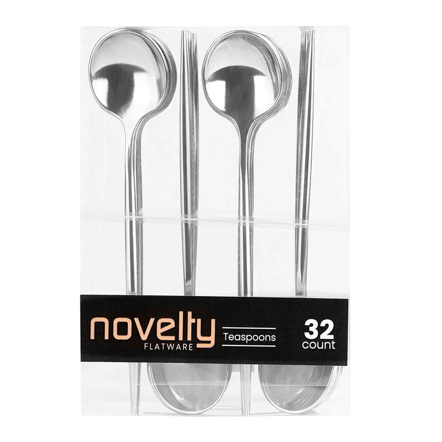 Novelty Modern Flatware Cutlery Disposable Dinner Plastic Silver ...