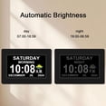 7 Inch Calendar Clock - 12 Alarm Options, Level 5 Auto Dimmable Display ...