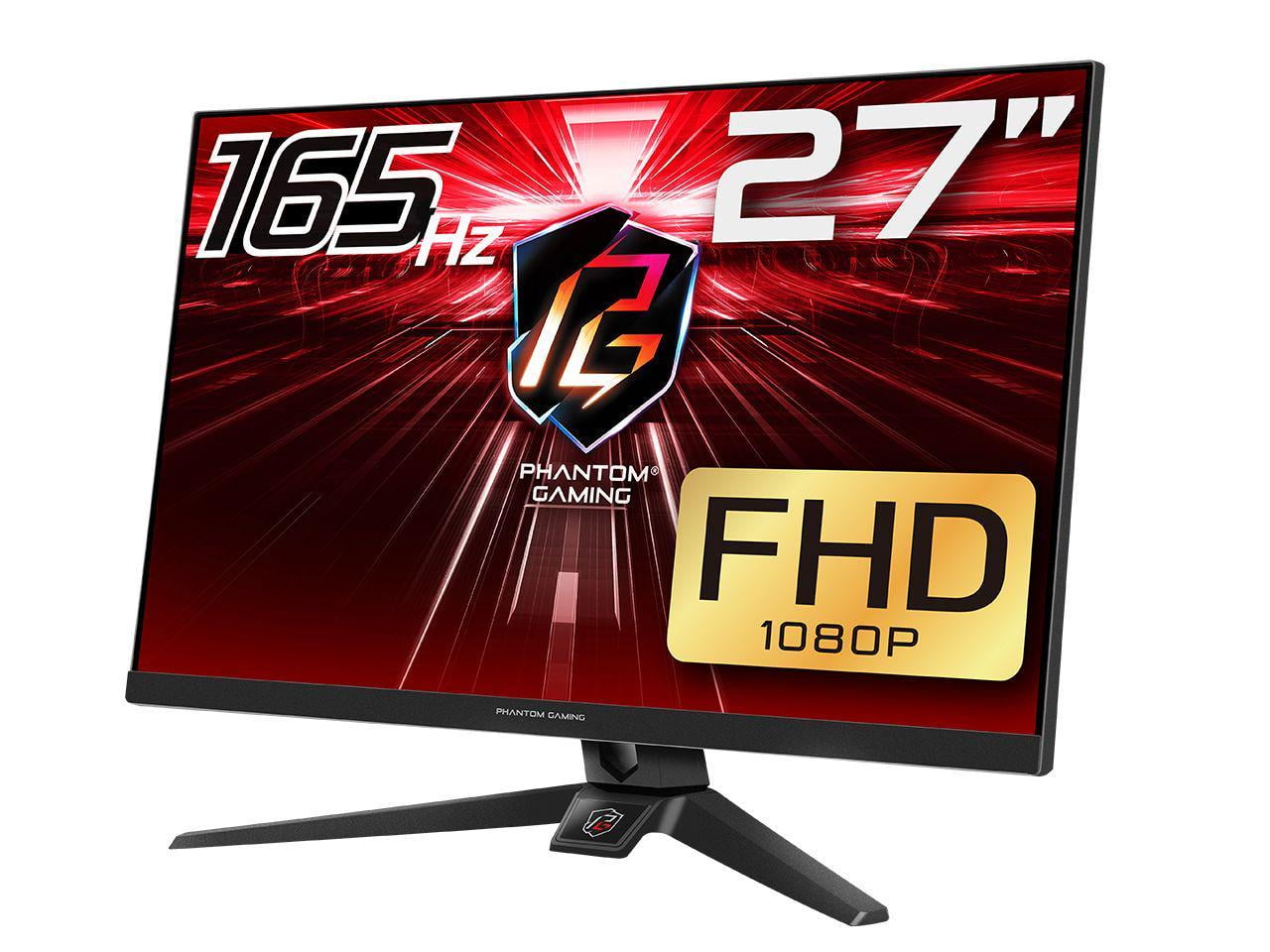 ASRock PHANTOM GAMING 27" FHD (1920 x 1080) 165Hz/1ms (144Hz and higher ...