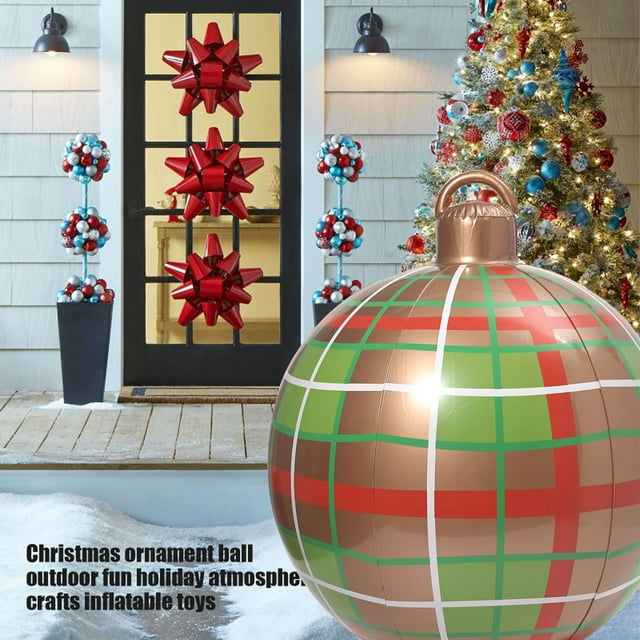 Giant Christmas Ornaments For Outdoors 23 6inch Pvc Inflatable