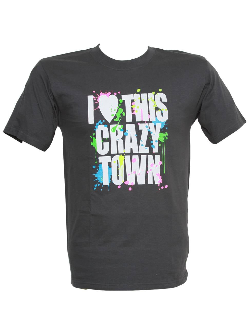 I Heart This Crazy Town Graphic T Shirt, Charcoal Small | Walmart Canada