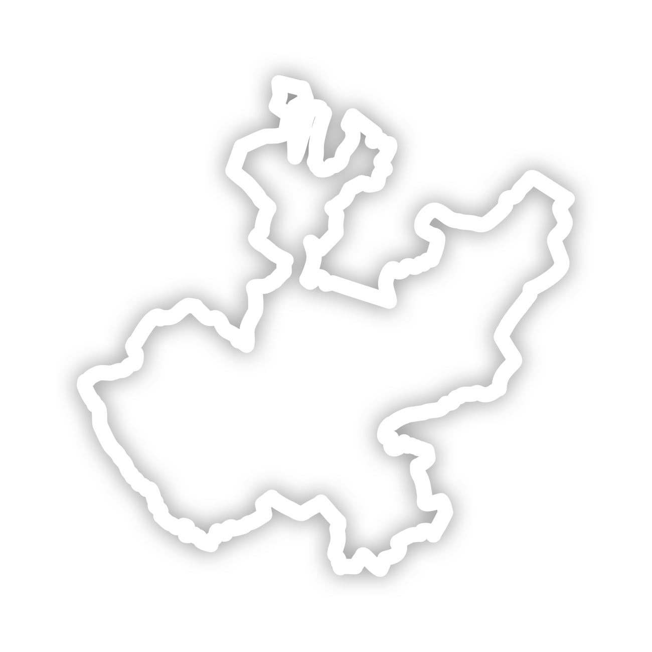 Jalisco State Shaped Sticker Decal Die Cut - Self Adhesive Vinyl - Weatherproof - Made in USA ...