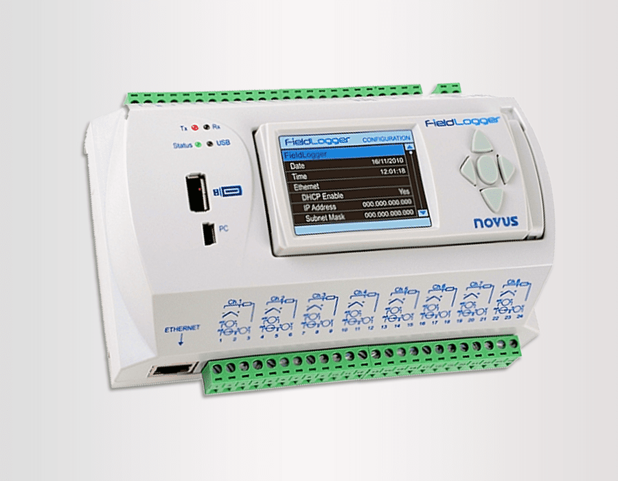 NOVUS 8812120004 FieldLogger 24V Ethernet, 2xRS485 Master/Slave data ...