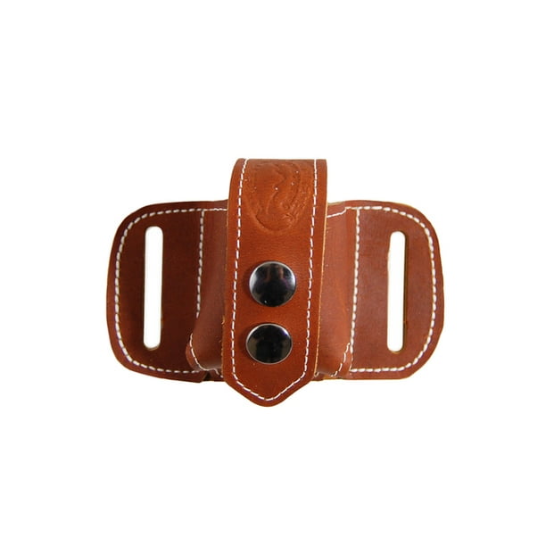 Barsony Saddle Tan Leather Revolver Speed Loader Pouch for 6-7 shot ...