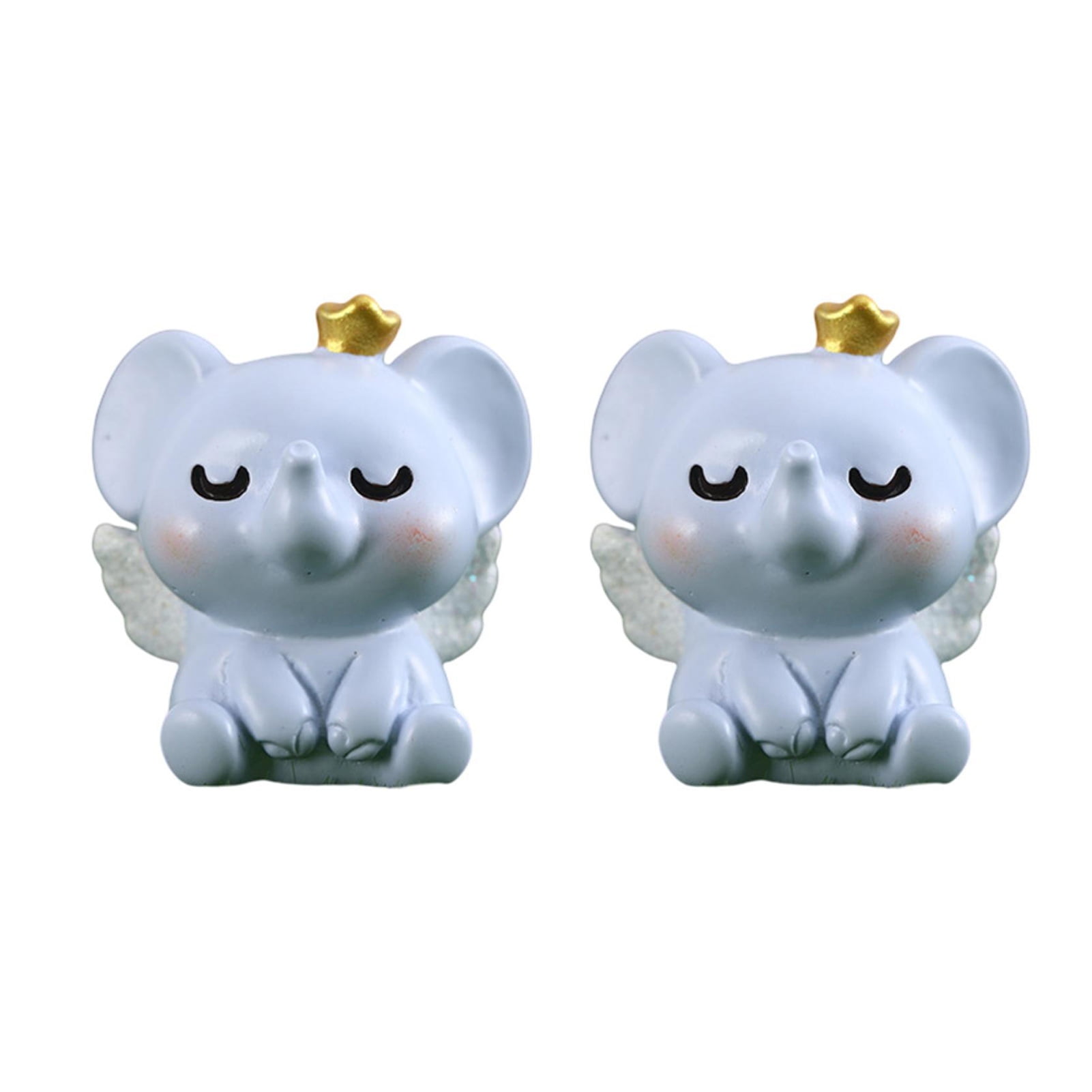 HYmarket Resin Elephant Figurines - Adorable Small Dummy Elephant ...