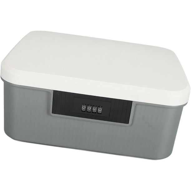 Veeki Lockbox, 9L Capacity Lockable Storage Trunk for Files Document ...