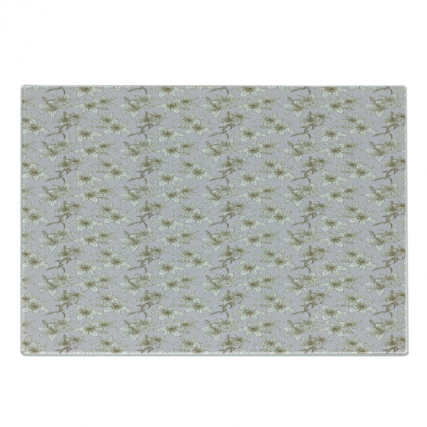Floral Cutting Board, Repetitive Mosaic Tile Pattern of Freesia Flowers ...