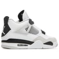 Air Jordan Men's 4 Retro 'Military Black' 2022 Sneakers with Rubber ...