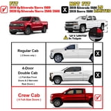 TAC Sidewinder Estribos for Chevy Silverado/GMC Sierra 2019-2024 1500 ...