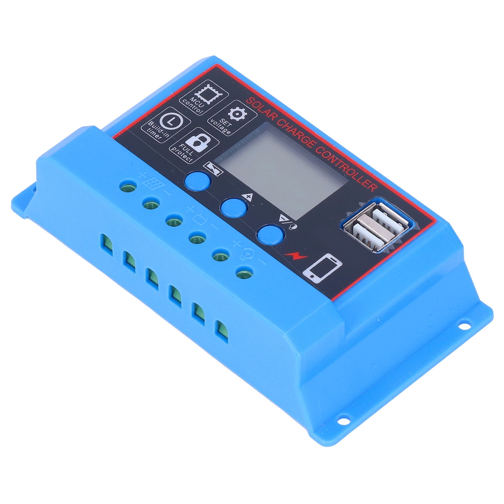 Solar Panel Charge Controller PWM Photovoltaic Charging Regulator 12V ...