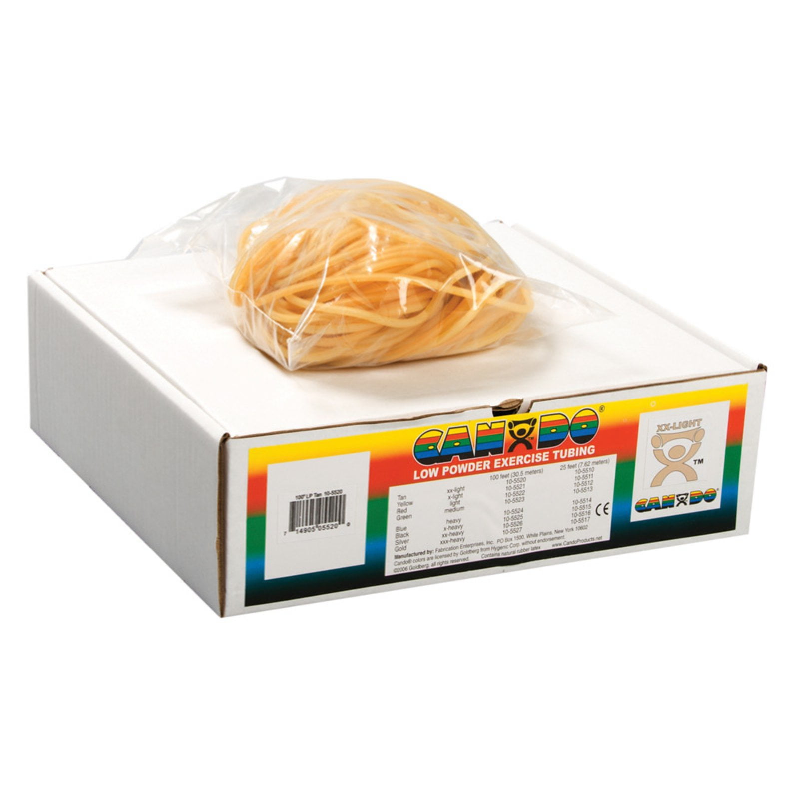 CanDo Low Powder Exercise Tubing 100\' Dispenser Roll - Walmart.com