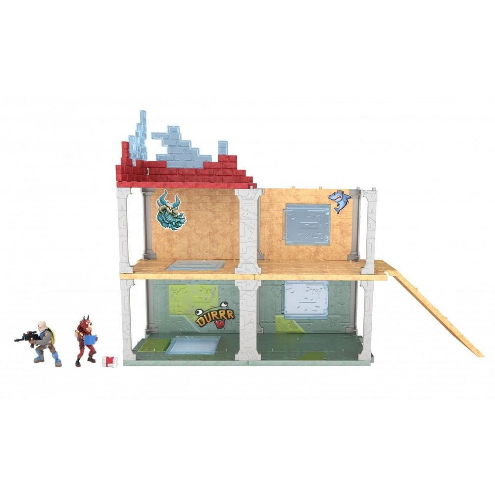 Fortnite Battle Royale Mega Fort Playset, with 2 Exclusive Mini Figures ...