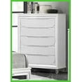 Chests & Wardrobes | Modern 5-Drawer Pearl White Chest | White ...