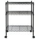 ZENSTYLE 31.2" H Metal Frame 3-Shelf Kitchen Storage Shelves, Black ...