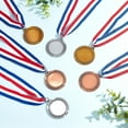 6Pcs 3 Style Alloy Blank Medals Polyester Lanyard Medal for s Event ...
