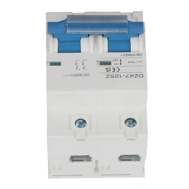 DC Miniature Circuit Breaker High Current Solar Circuit Breaker 2P 10KA ...