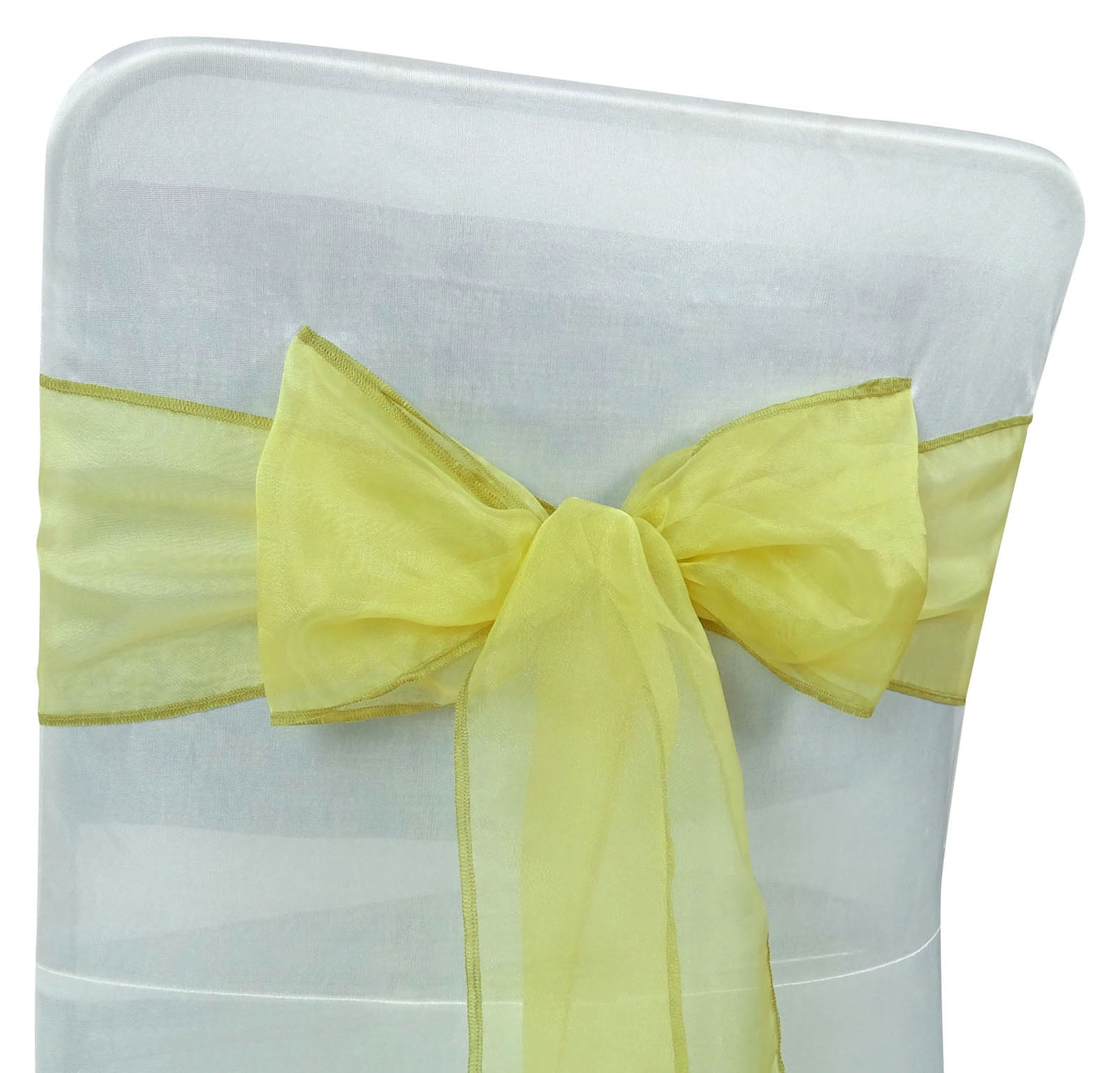 Darling Souvenir Pack Of 25 Organza Chair Sashes Bow Sash For Wedding ...