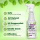 Mighty Mint Spider Repellent & Killer Peppermint Oil Spray - 16oz ...