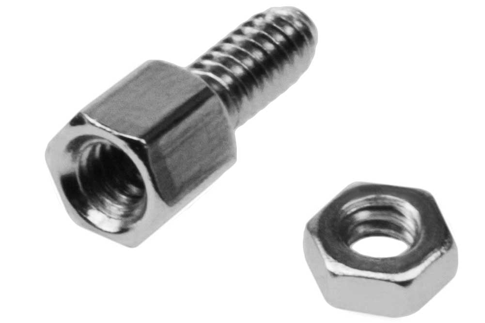 SF Cable D-Sub Hex Head Screw with Nut 4-40UNC 100pcs/Bag - Walmart.com