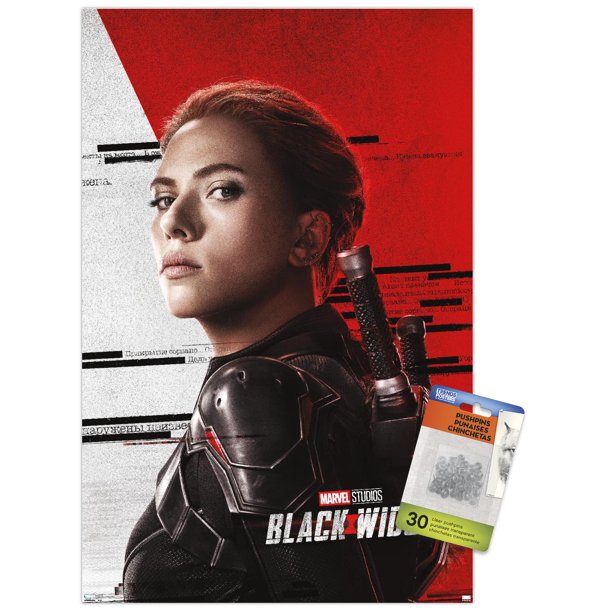 Marvel Cinematic Universe - Black Widow - Pose Wall Poster with Push ...