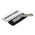 Dispatcher 1 x 3" Name Tag/Badge, White, (3 Pack) - Walmart.com