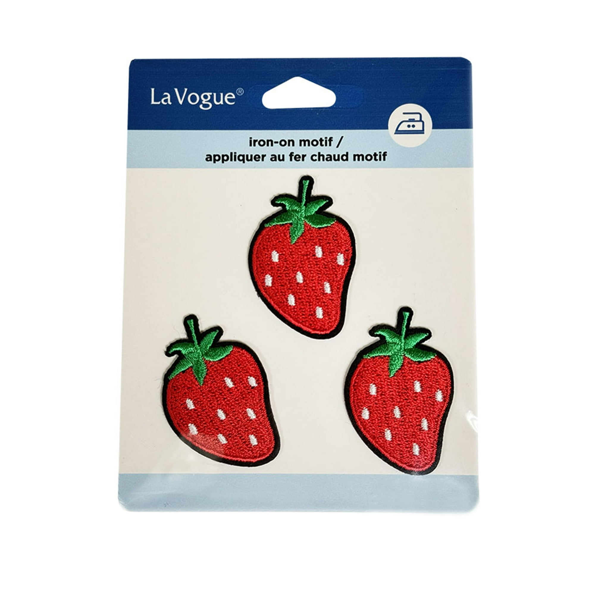 Click here for La Vogue Strawberry Embroidered Iron‑on Patches  3... prices