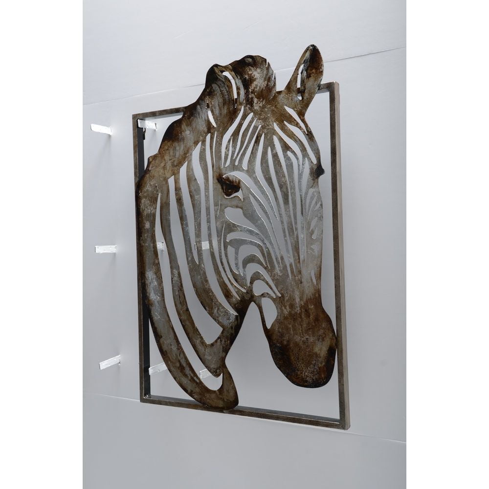 Unique Zebra Metal Art by Urban Port - Walmart.com