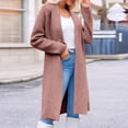 Aellinatey Women's long cardigan cardigan, thick and loose-fitting ...