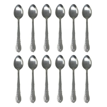 Jeaker Dinner Spoons Set of 12 Pieces, Stainless Steel Table Spoons Set ...
