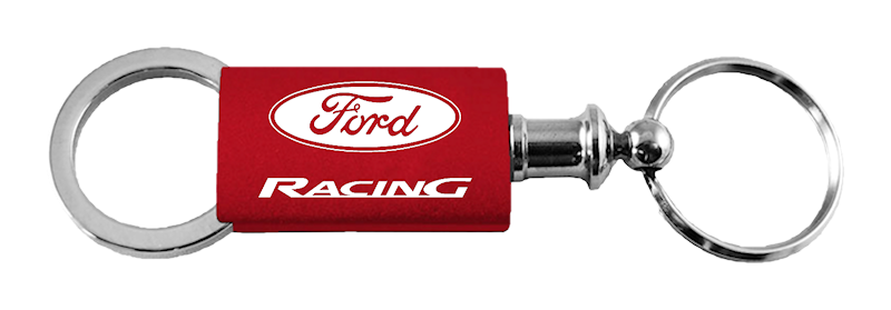Au-TOMOTIVE GOLD Ford Racing Red Anodized Aluminum Valet Key Fob ...