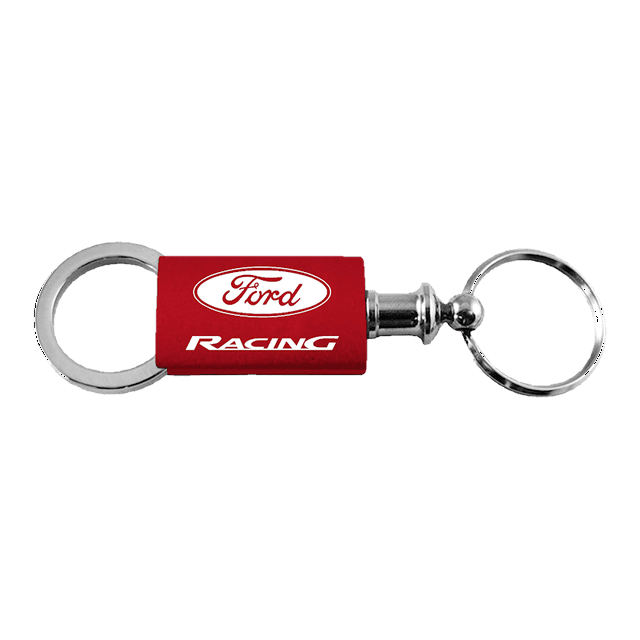 Au-TOMOTIVE GOLD Ford Racing Red Anodized Aluminum Valet Key Fob ...