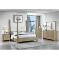 Bed Frame Sarai Brown Queen Bed - Walmart.com