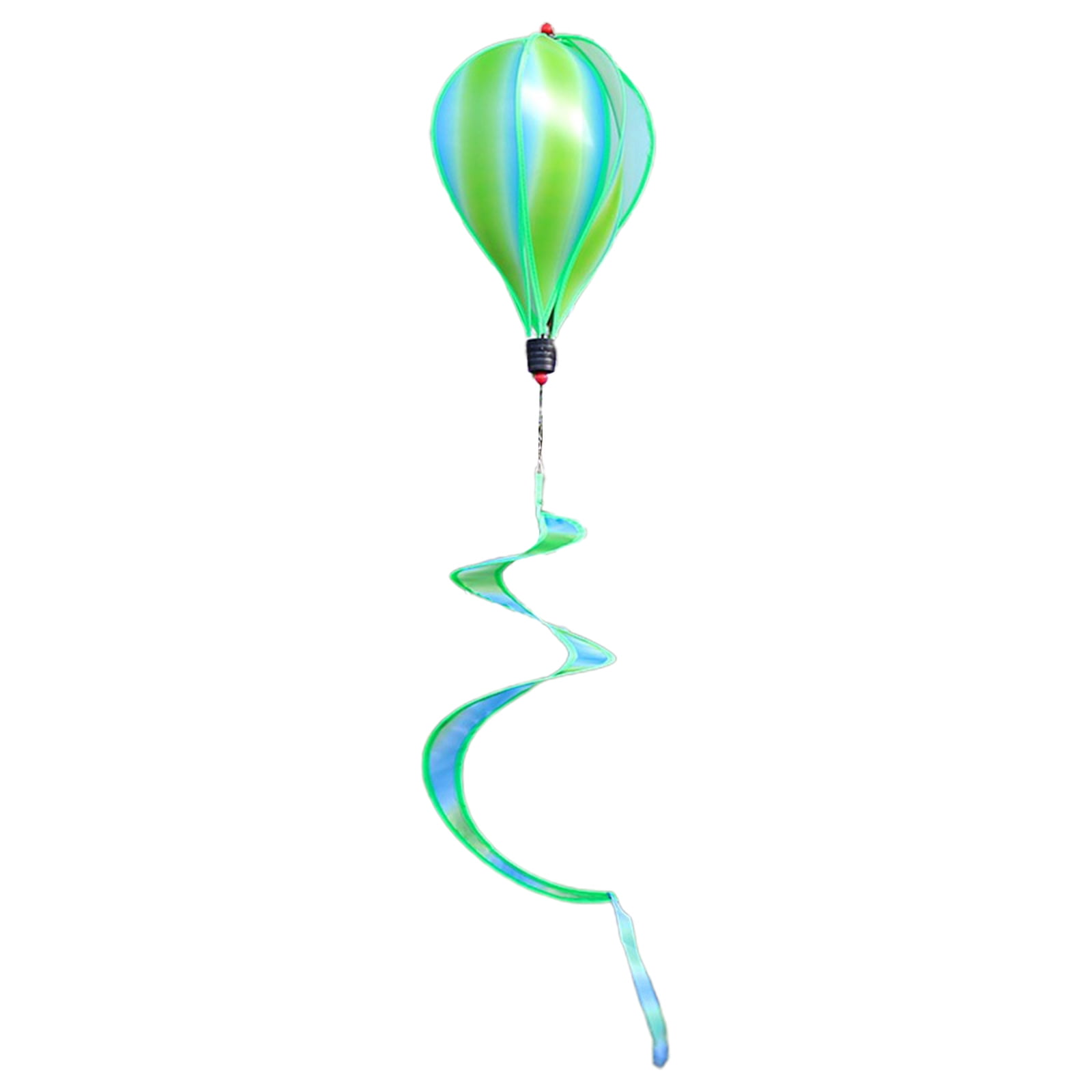 Hot Air Balloon Wind Spinner Colorful Sequins Striped Hanging Wind ...